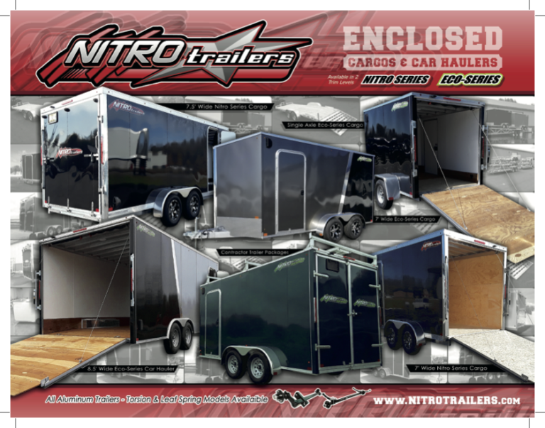 🔥New “NITRO TRAILERS” ENCLOSED CARGO & CAR HAULERS!